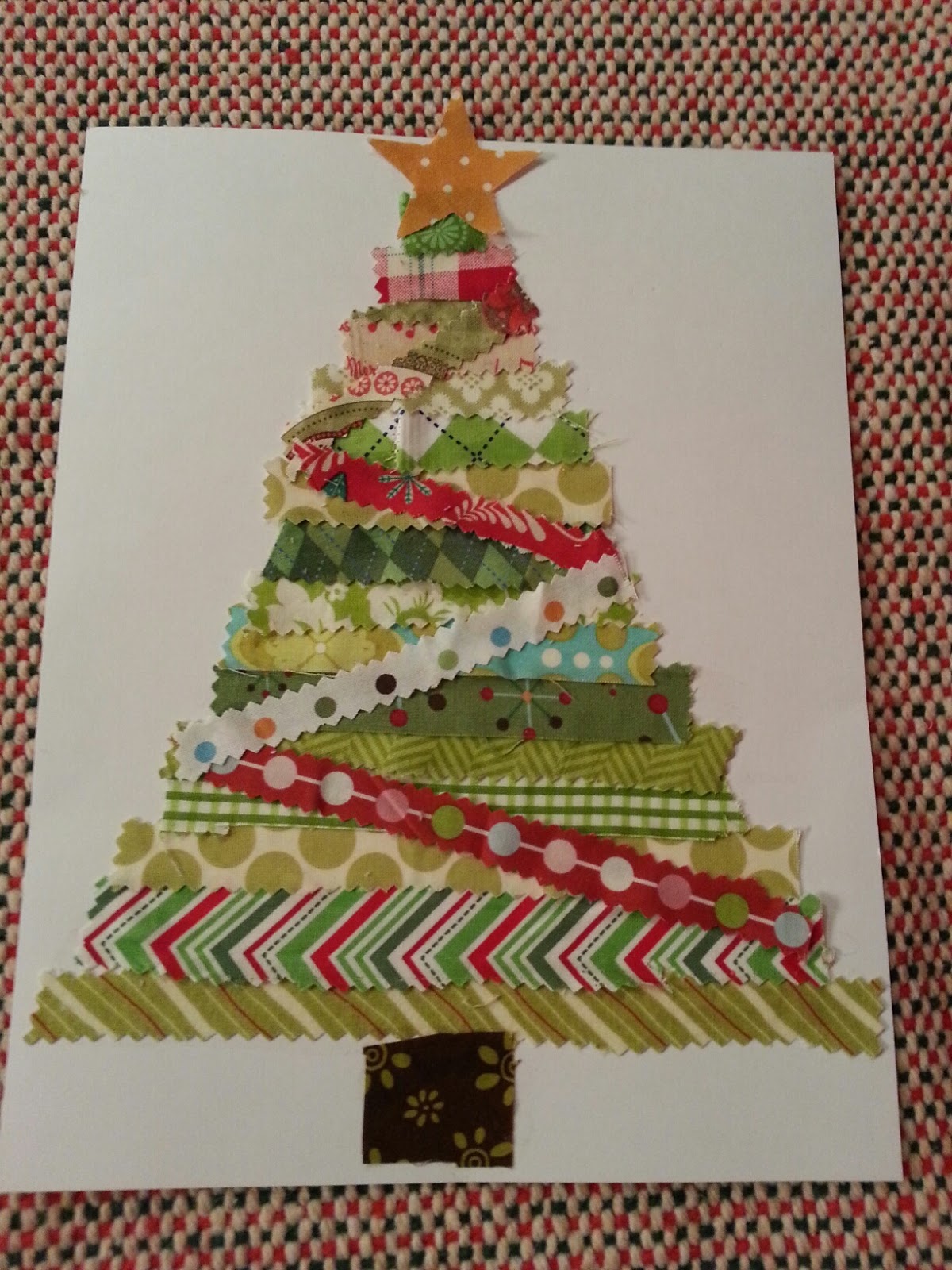 The Little Fabric Blog: Scrappy Little Christmas Tree Tutorial