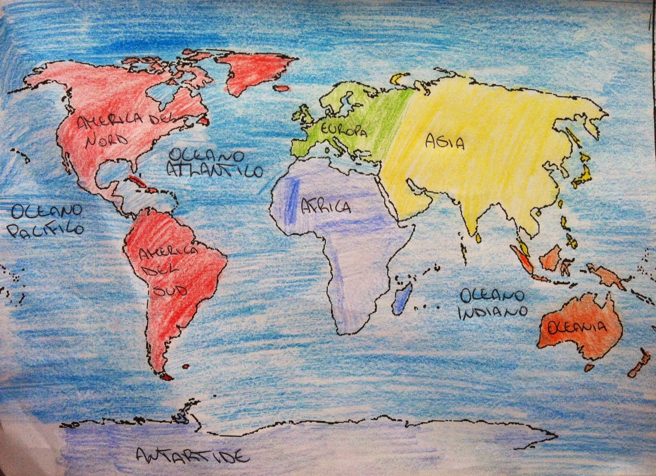 Diario di scuola: Continenti e oceani in 3G
