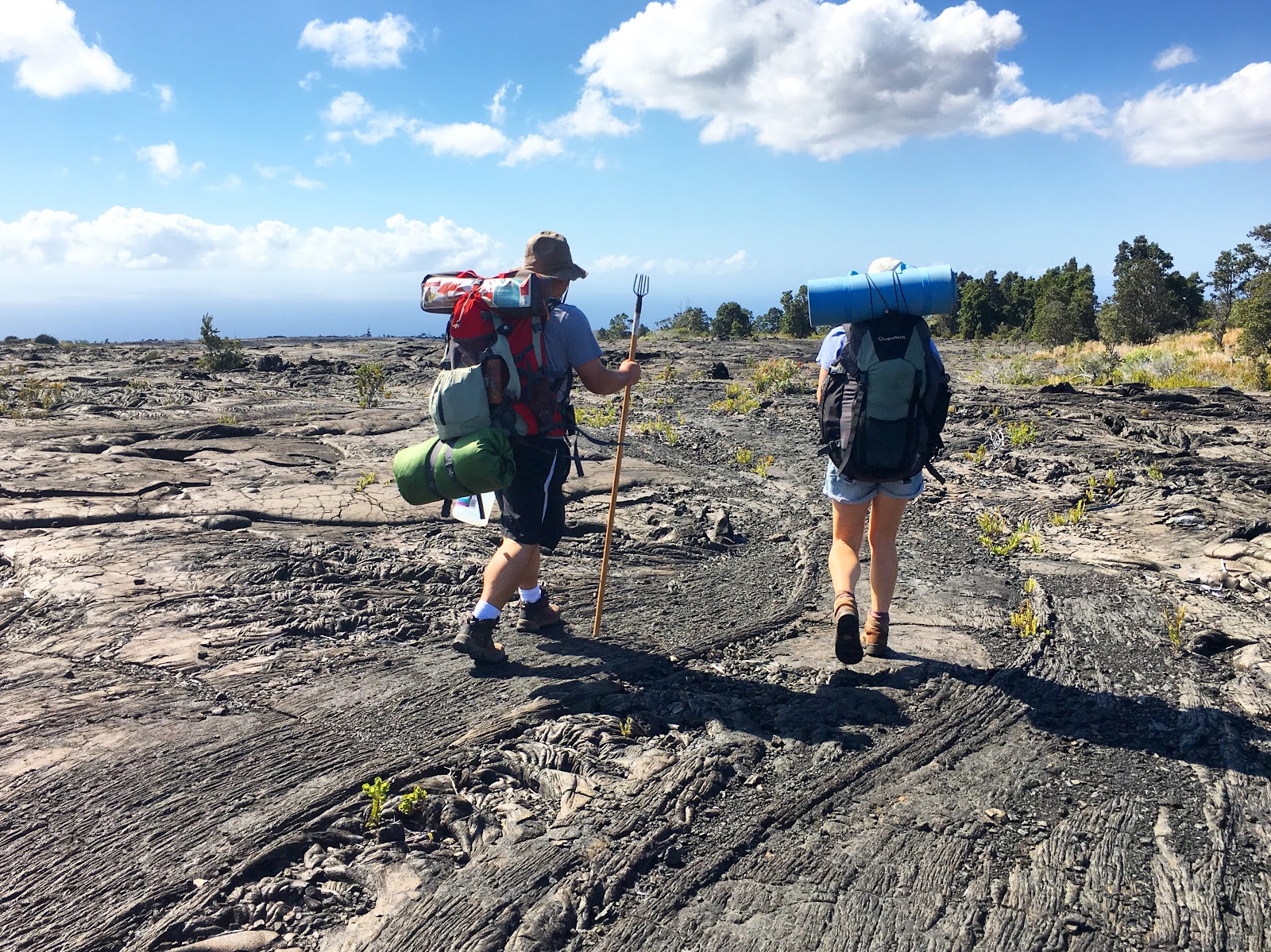Hiking Halape, Hawaii