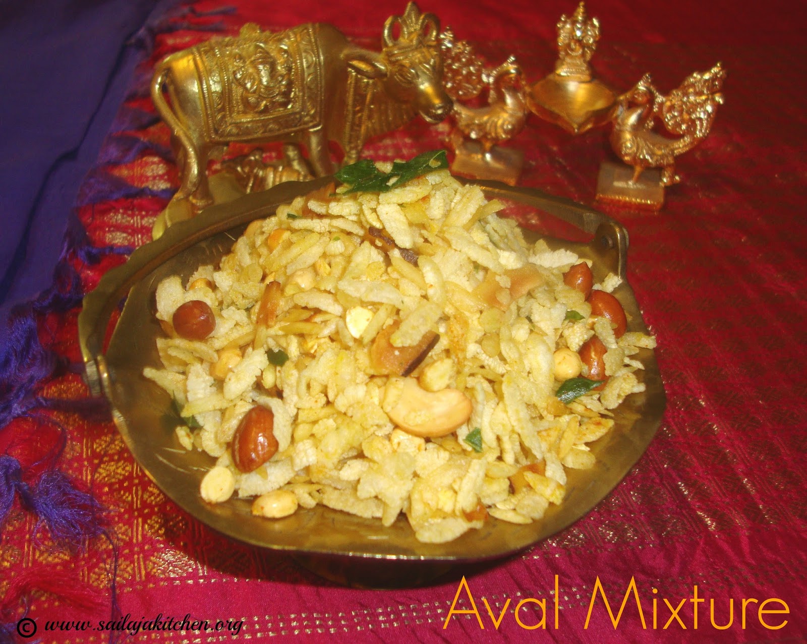 Sailaja Kitchen...A site for all food lovers!: Aval Mixture Recipe ...