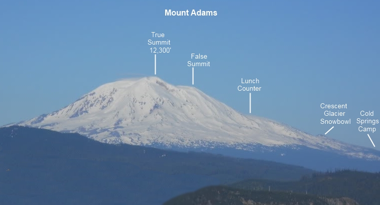 Climbing Mt Adams: June 1 - The Idea of Mt Adams