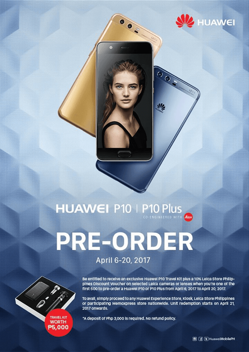 Huawei P10 And P10 Plus PH Pre Order Announced!