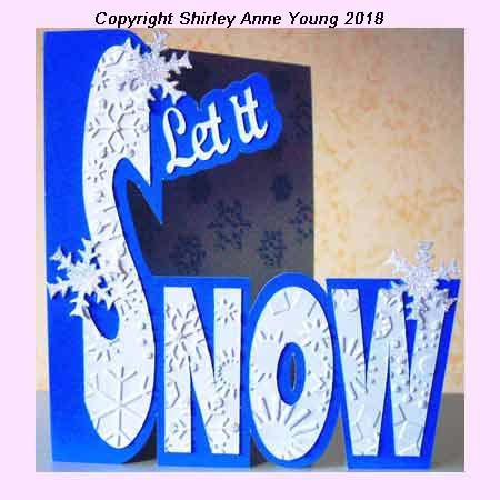 Shirley's Cards: Freebie Let it Snow Card