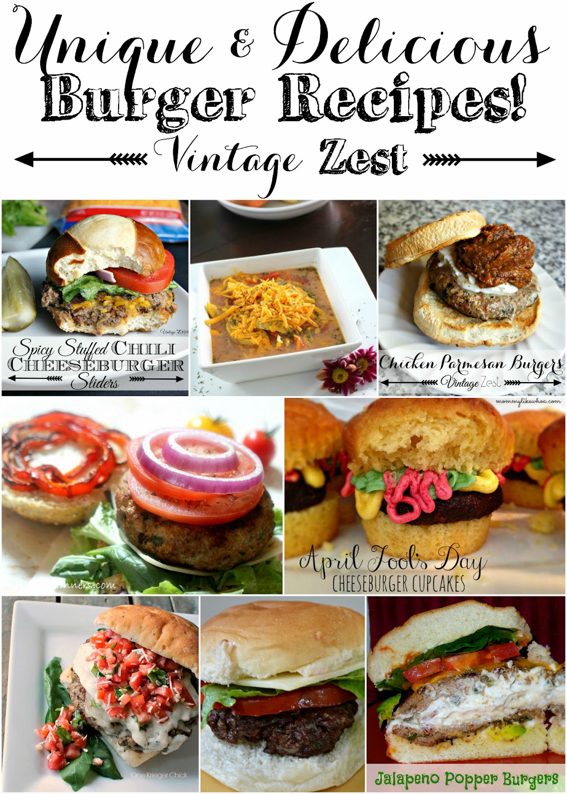 Unique & Delicious Burger Recipes! ~ Diane's Vintage Zest!