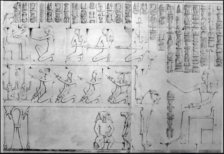 The Ancient Egypt: Hatshepsut's Divine Birth in the Mortuary temple of ...
