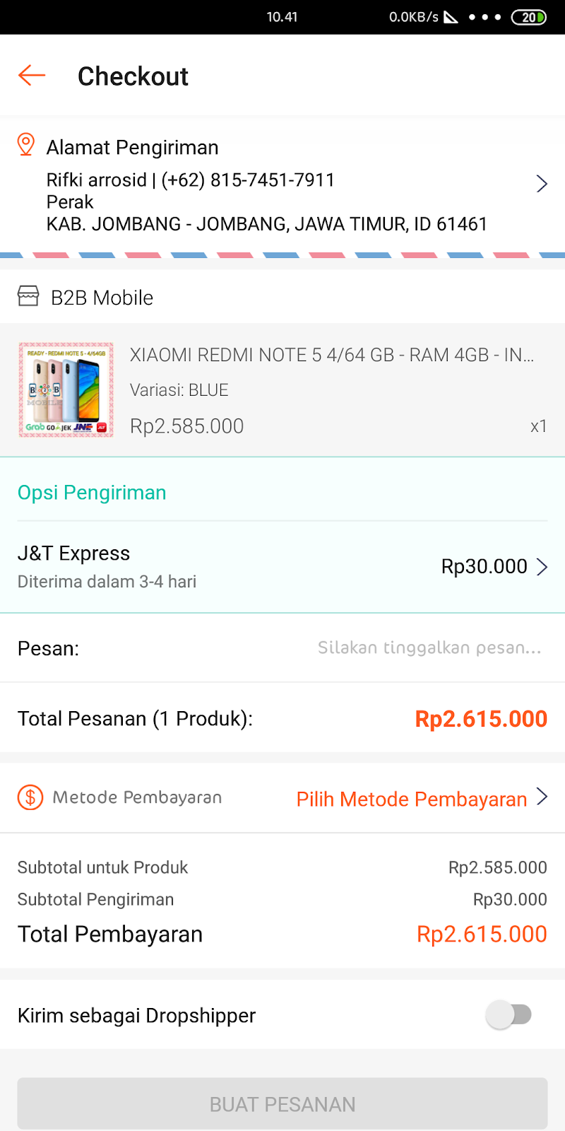 Contoh Flowchart Membeli di Shopee | M.Rifki Arrosid
