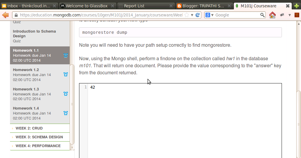 TRIPATHI SHIVANAND BLOG: MongoDb and M101J: MongoDB for Java Developers ...