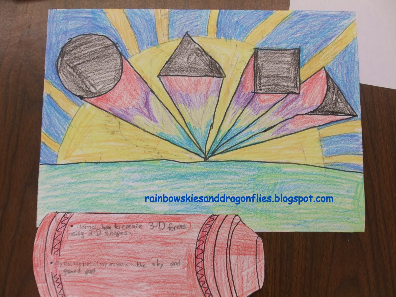 Rainbow Skies & Dragonflies: 2nd Grade Painting Fun and 3d Grade 1 ...