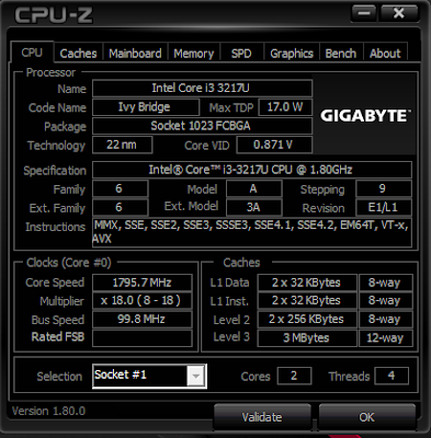 CPU-Z 1.80 Update Terbaru di 2017 Skin Asus ROG