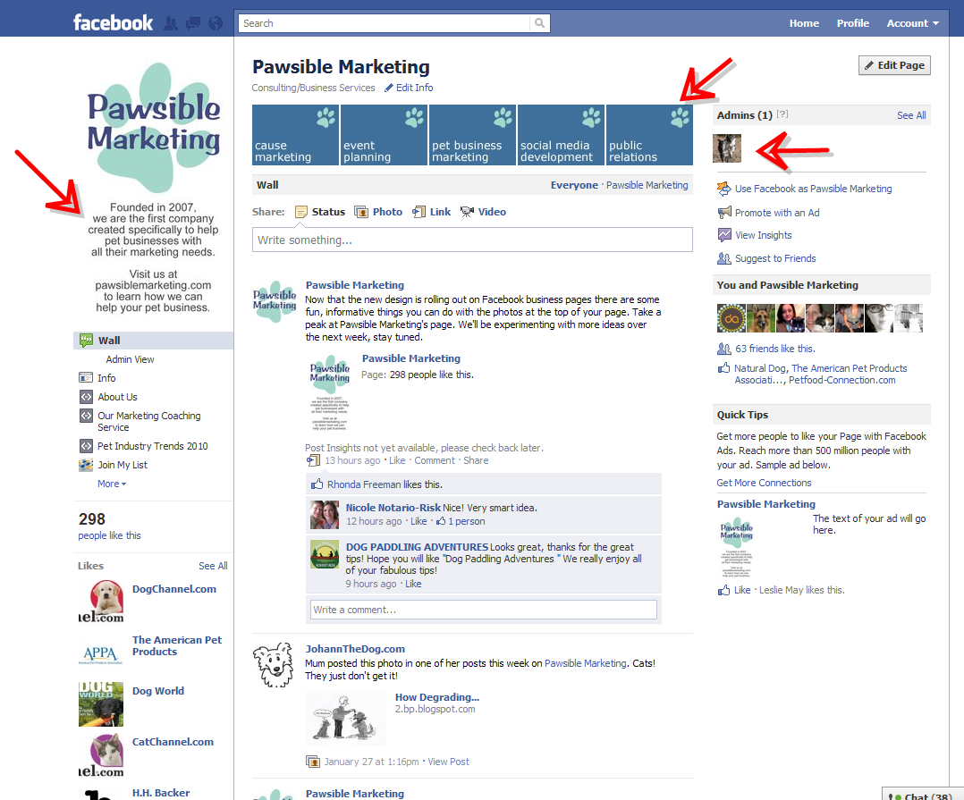 Pawsible Marketing Blog: Facebook Pages gets a new look and some great ...