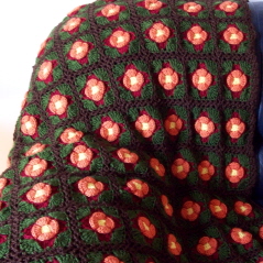 Tina's handicraft : crochet blanket Flower Afghan