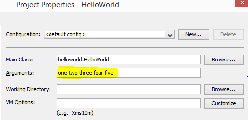 Sandun Tech How To Pass Java Command Line Arguments In Netbeans Ide