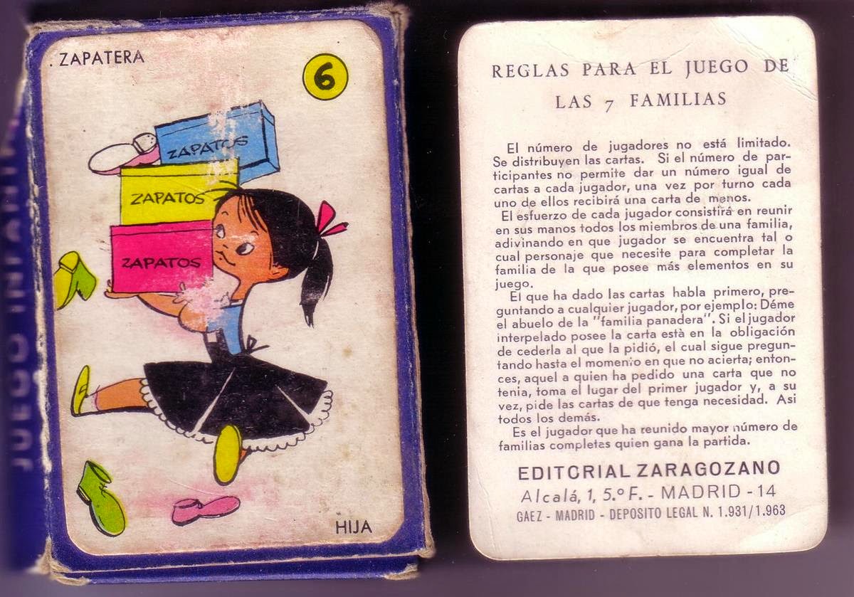Barajas y Naipes: El juego de las 7 familias