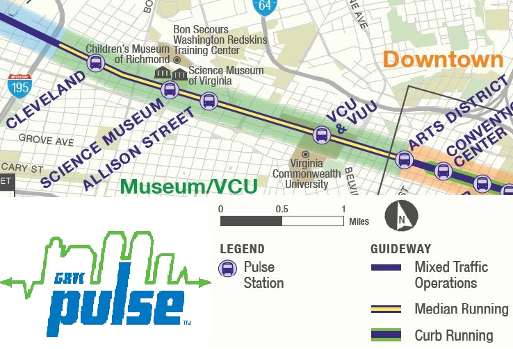 GRTC Pulse - Bus Rapid Transit: Pulse Traffic Advisory: Broad St Median ...