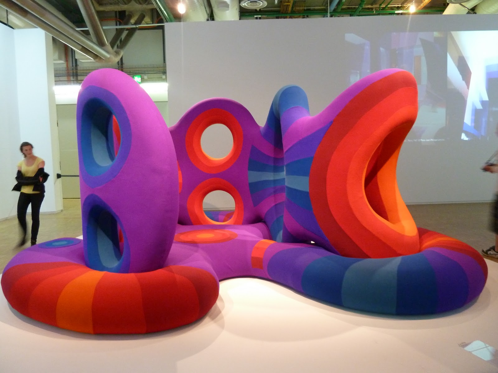 The first photo (above) is of 'Living Sculpture Sofa' by Verner Panton ...