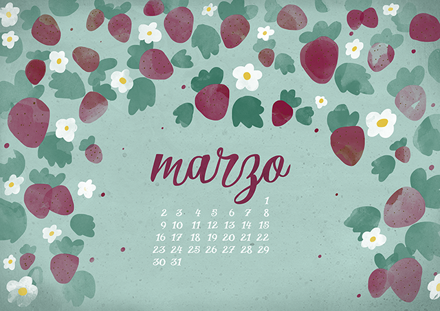 Calendarios Marzo | Clouds and Designs: Diseño gráfico personalizado ...