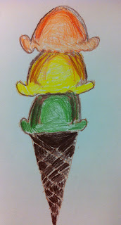 Angela Anderson Art Blog: Ice Cream Colored Pencil Drawings - Kid's Art ...