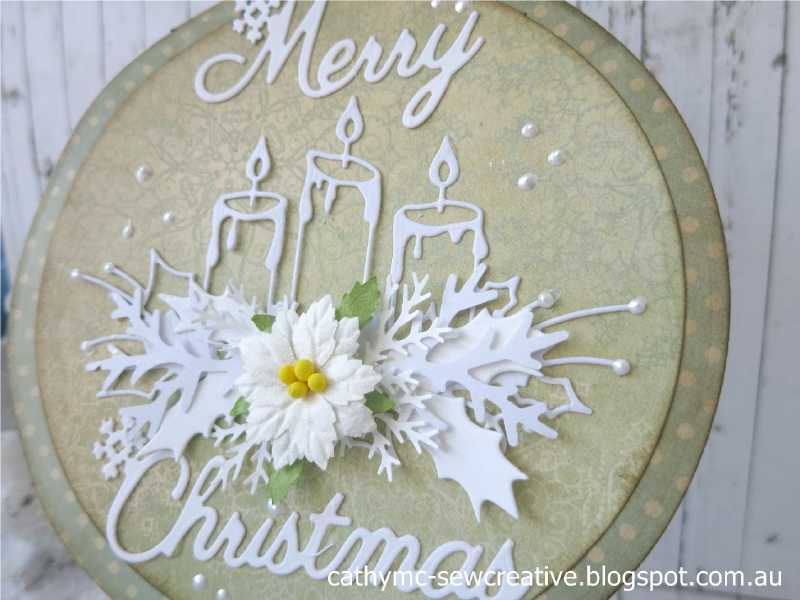 Sew Creative: Merry Christmas Bauble card