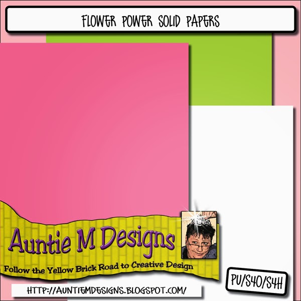 Auntie M Designs: Flower Power Papers