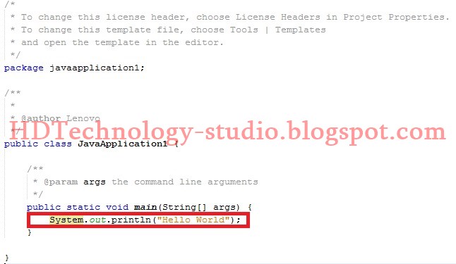 Membuat project baru di netbeans