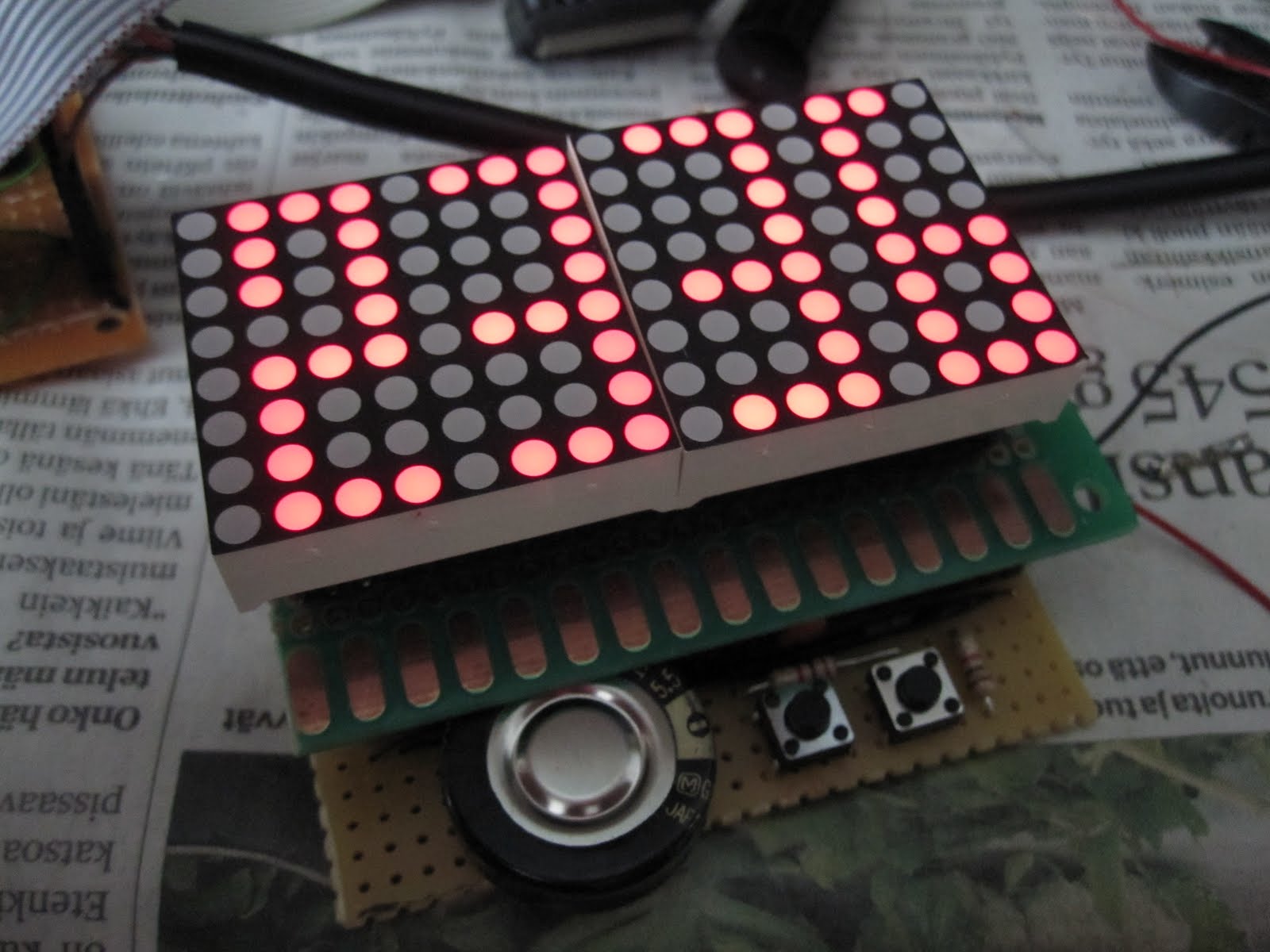 Toyware: LED matrix clock