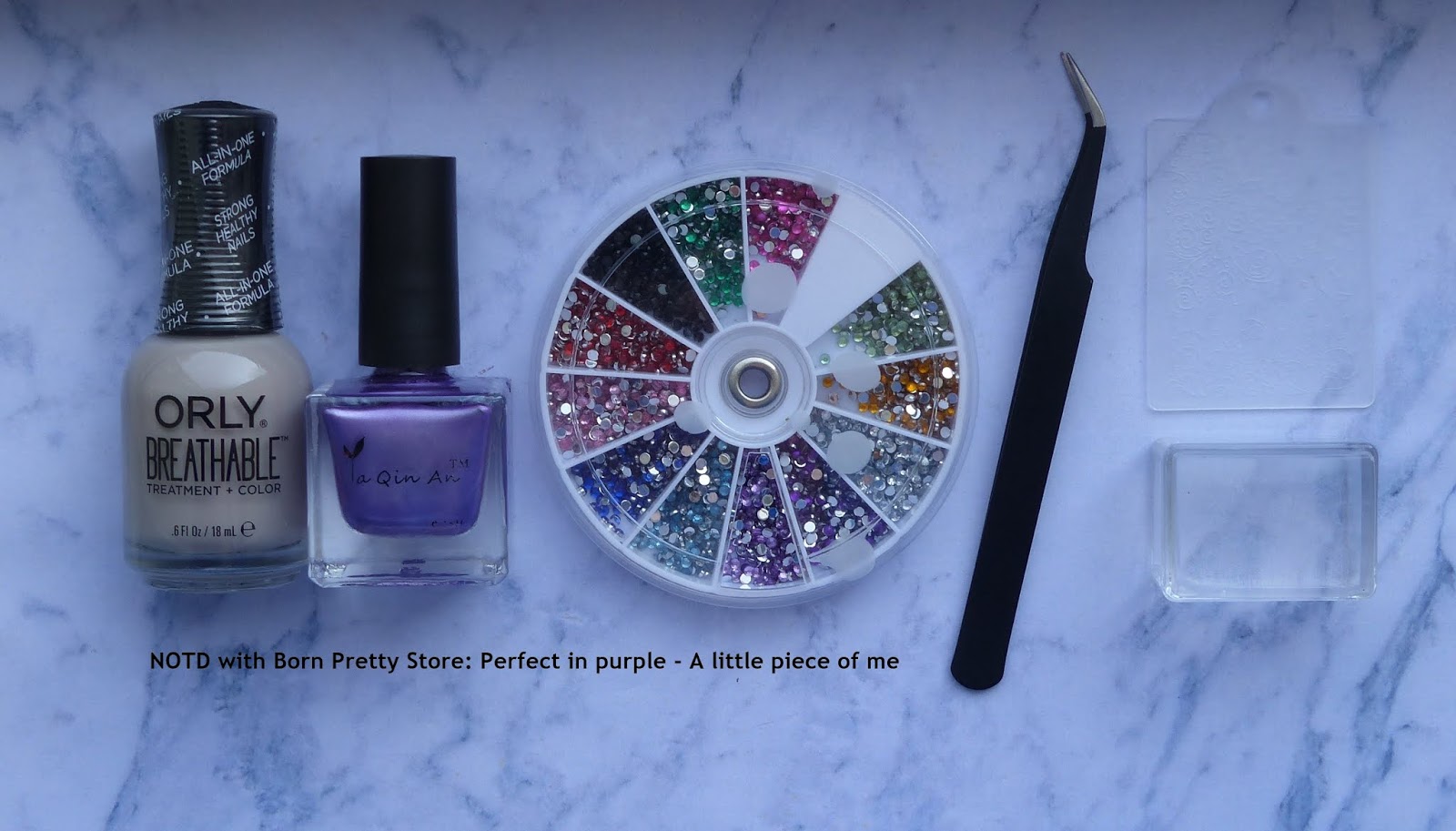 A little piece of me: NOTD with Born Pretty Store: Perfect in purple