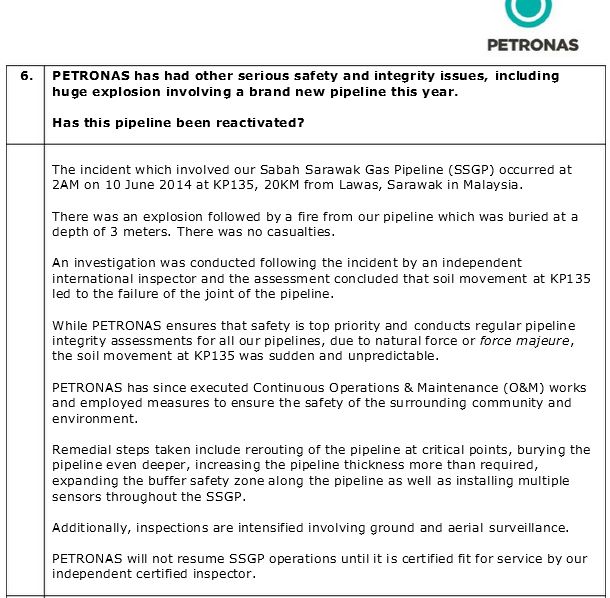Malaysians Must Know the TRUTH: Did you know a Petronas gas pipeline in ...
