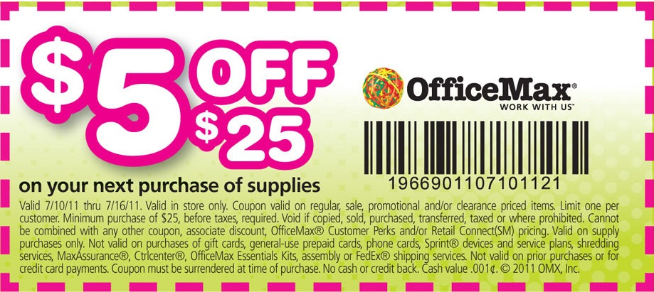 Free Printable Coupons: Office Max Coupons