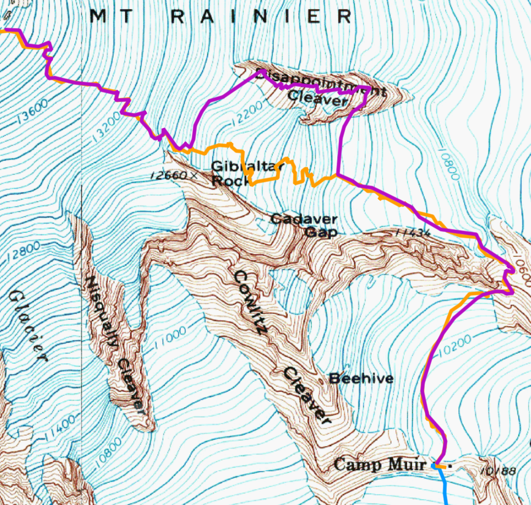 Mount Rainier Climbing: Ingraham Direct/Disappointment Cleaver ...