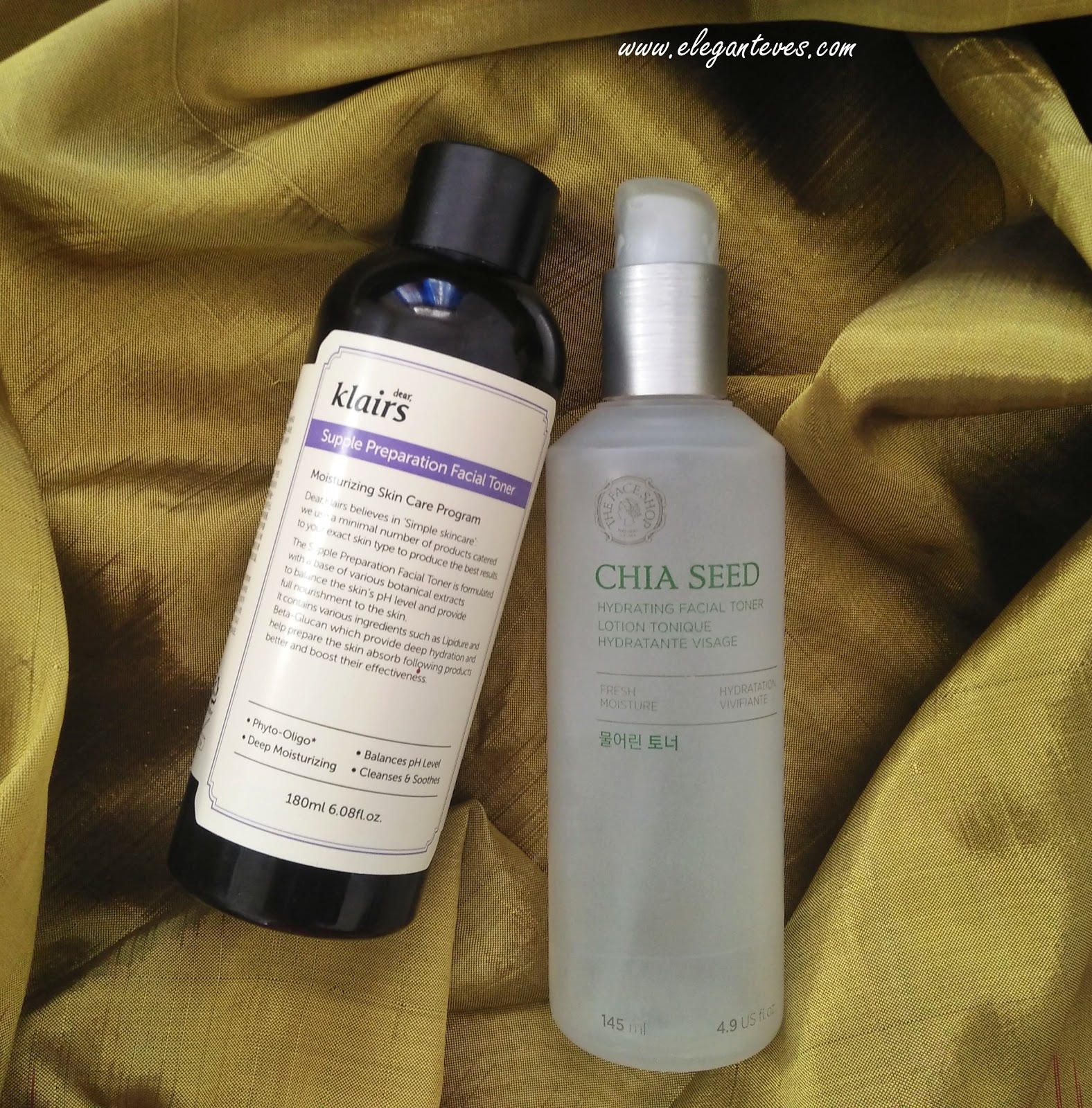 The Face Shop Chia Seed Hydrating Facial Toner Vs Klairs Supple ...
