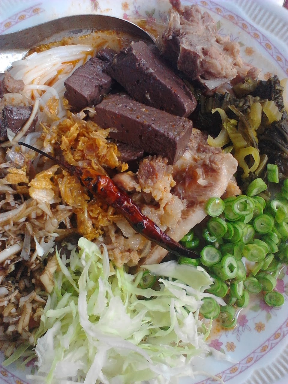 Cuisine of Thailand: ขนมจีน Khanom chin