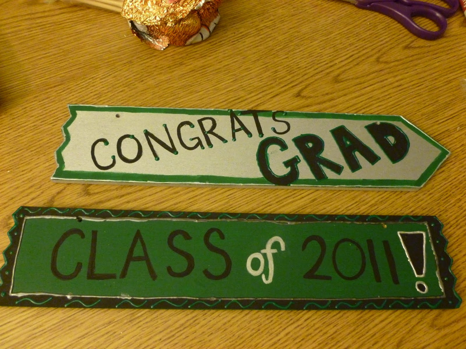 Hobby Gather-er: Handmade grad signs