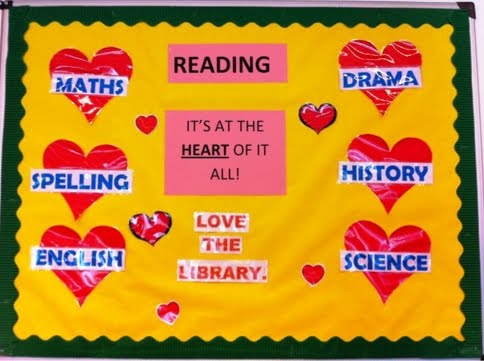 Library Displays: Reading is at the Heart of it all