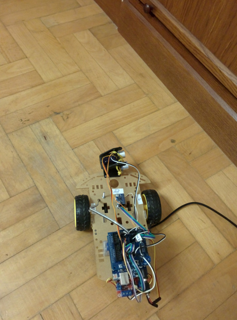 Little Chinese Robot: Robot obstacle detection with the ultrasonic ranger