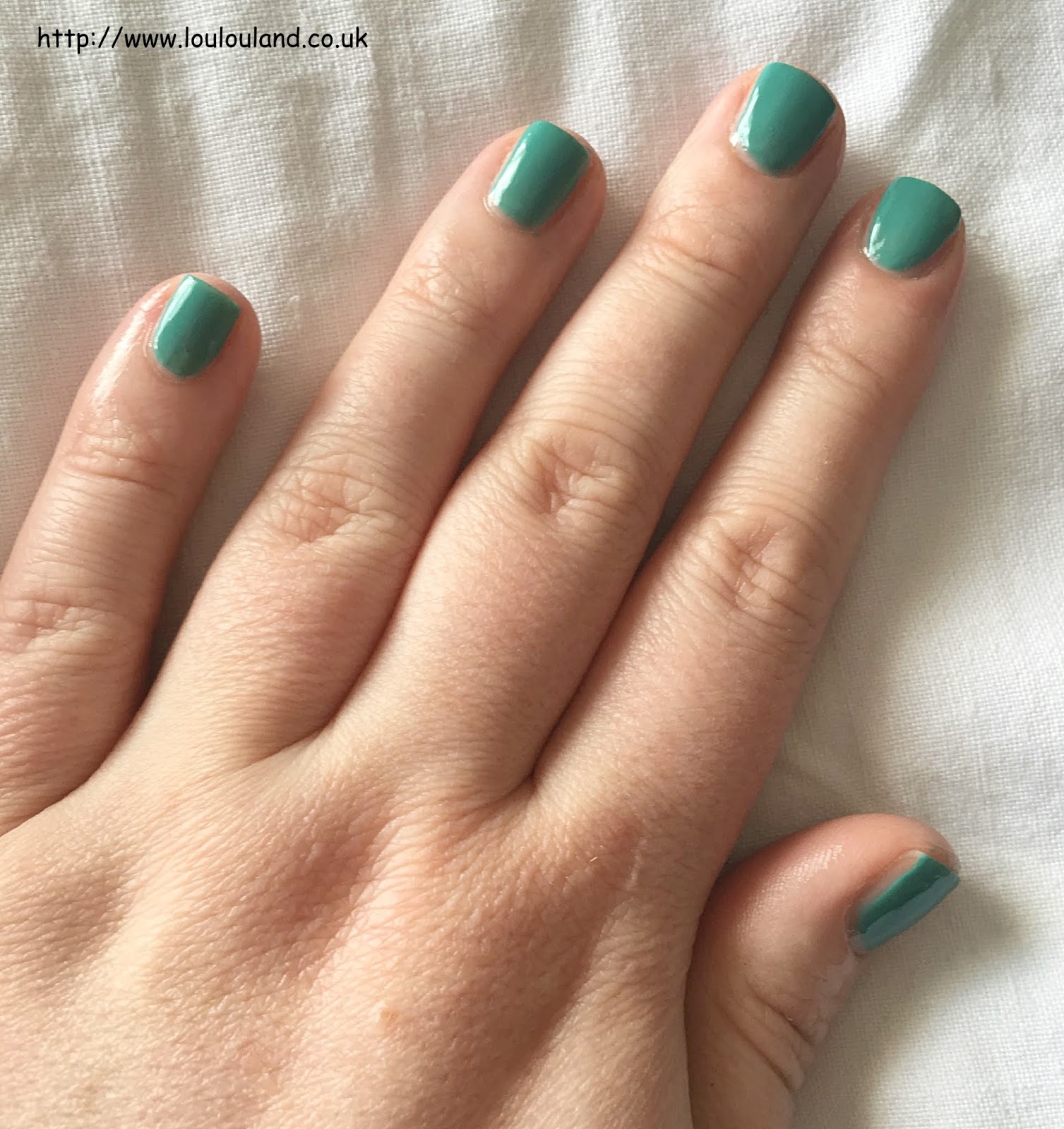 Loulouland Nails Of The Day Models Own Slate Green Reshot And