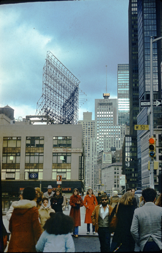 Random Musings: Then and Now: 50th Street at Broadway, Manhattan