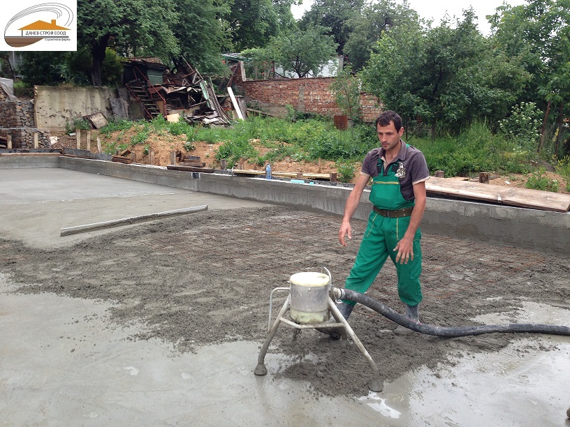 Строителна фирма Данев Строй ЕООД : Машинни подови циментови замазки