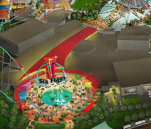 NewsPlusNotes: Six Flags Releases New Concept Art for Thrill Park in Dubai