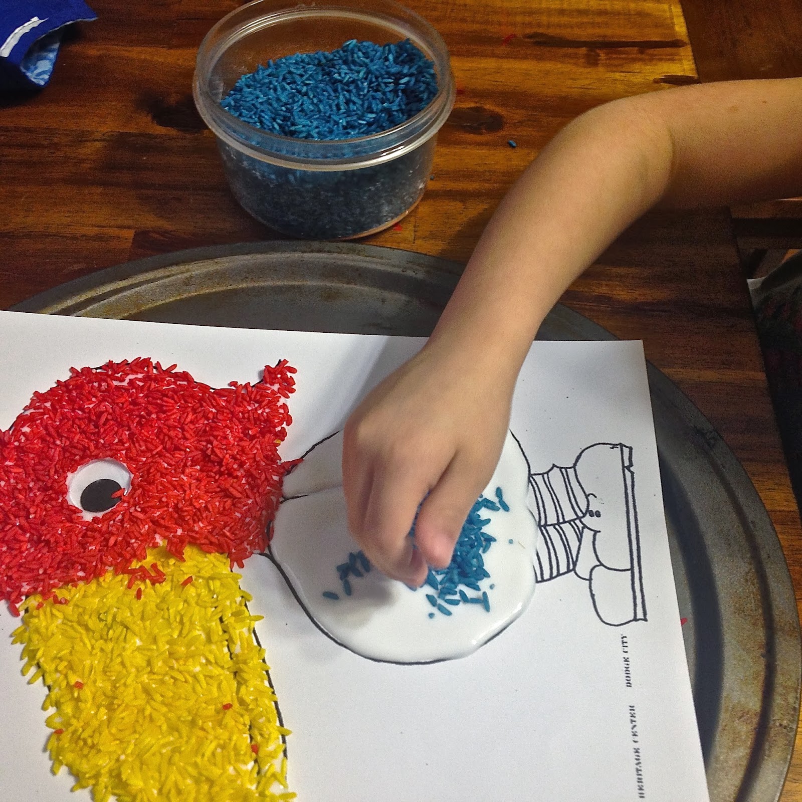 Diary of a Techie Chick: Making Colored Rice ....