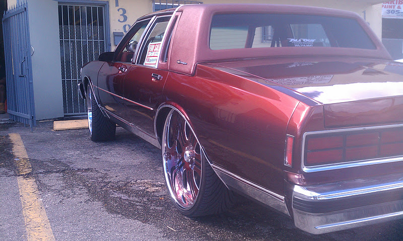 PHOTOGRAPHY BY MIAMIEARL: Box Chevy LS Brougham on 26" Asanti