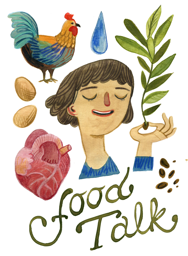 felicita sala illustration: good food for corriere della sera
