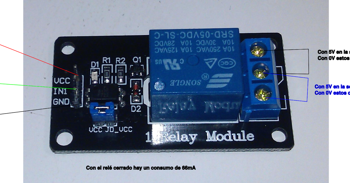 Mis notas: Modulo relé para Arduino
