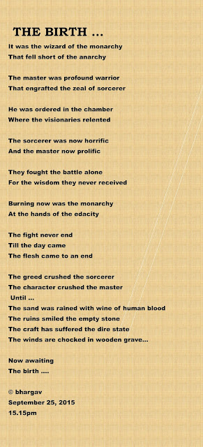 POETRY,...DA COLOR OF LIFE: The Birth ...