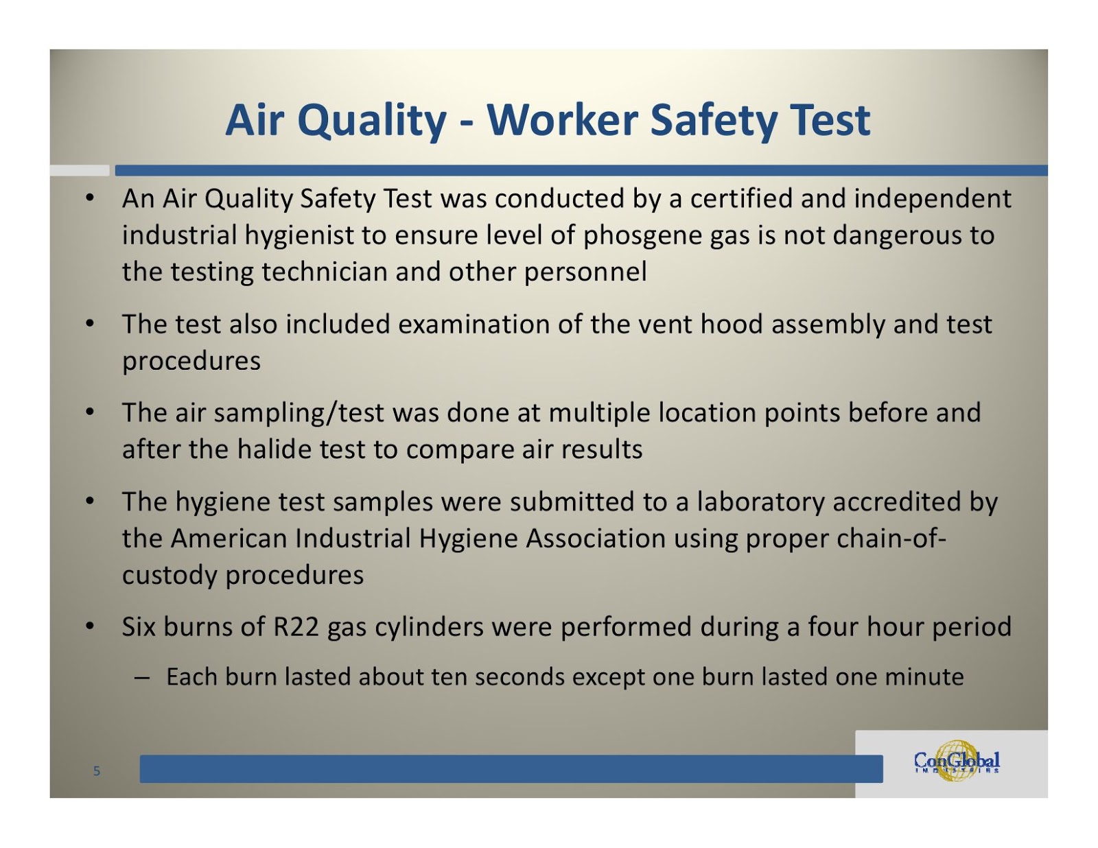 3. Refrigerated Cylinder Testing Procedures