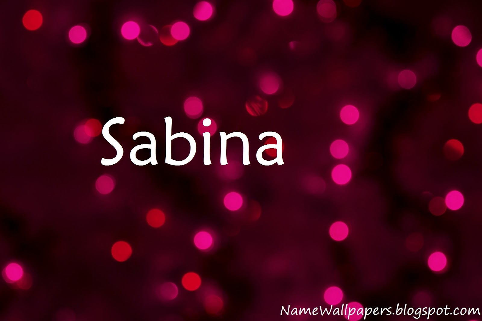 Sabina Name Wallpaper