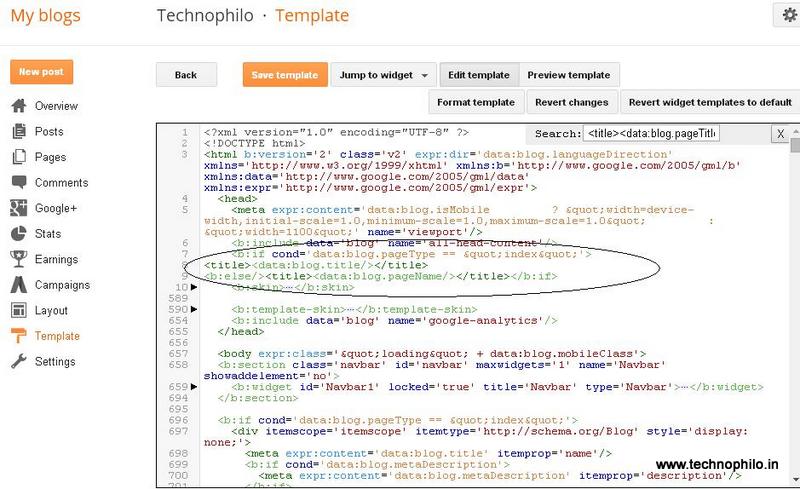 How to make your Blogger blog title appear at the end in search results