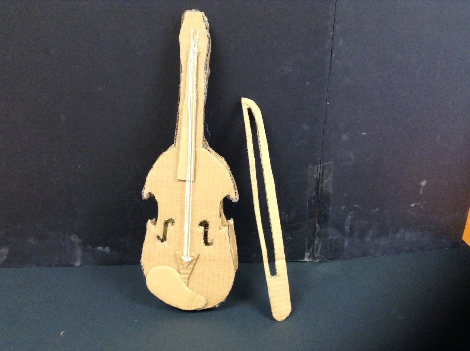 Minnesota Monster Art: Cardboard instruments