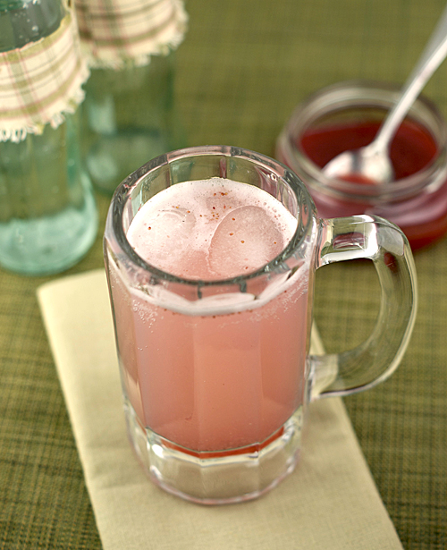 Homemade Strawberry and Blueberry Lime Soda ~ Heat Oven to 350