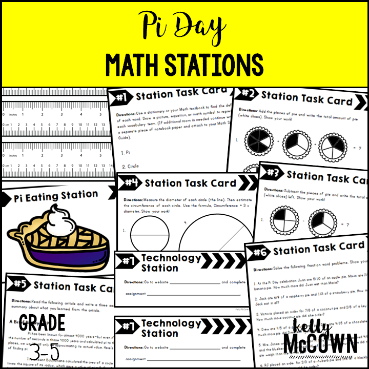 Kelly McCown: Pi Day Math Centers Elementary