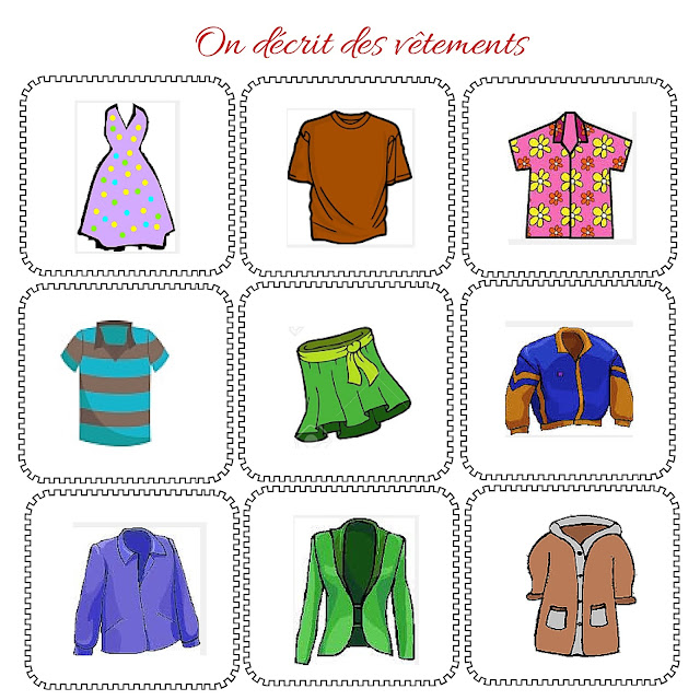 J'aime le français: Décrire des vêtements